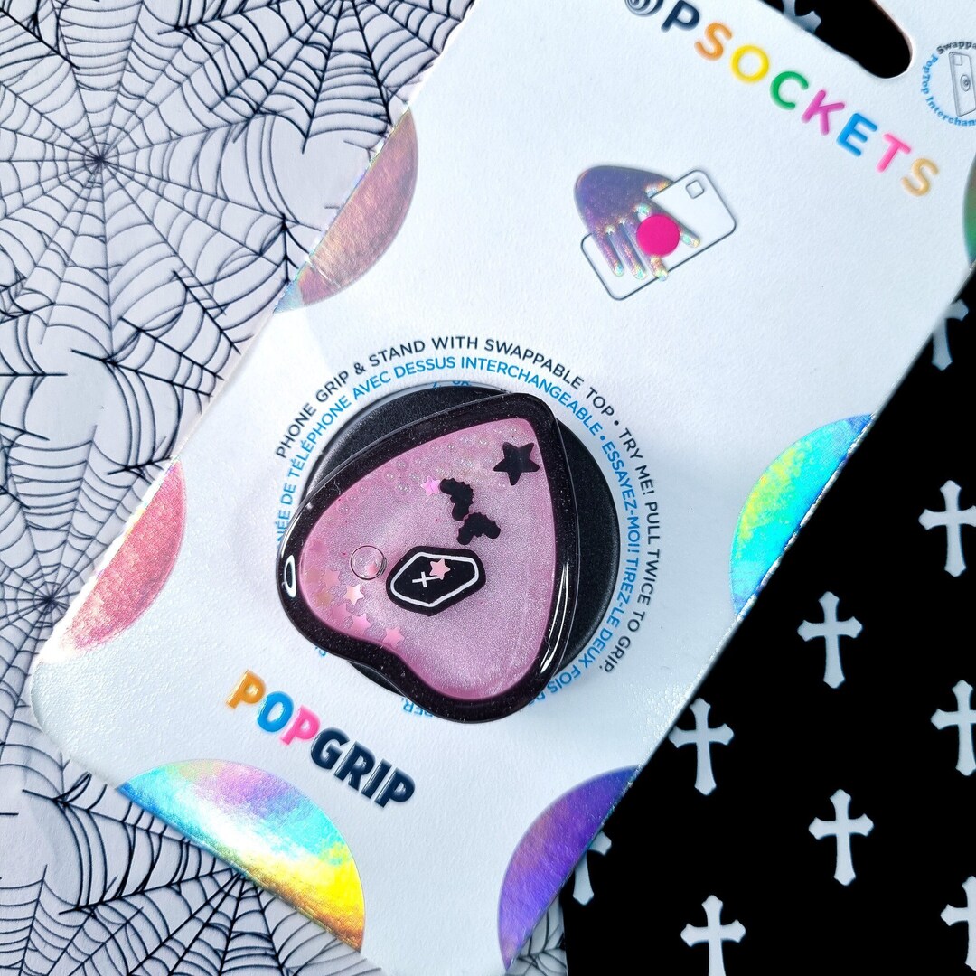 Pastel Goth Planchette Shaker Phone Grip: Iridescent Resin Popsocket - Etsy