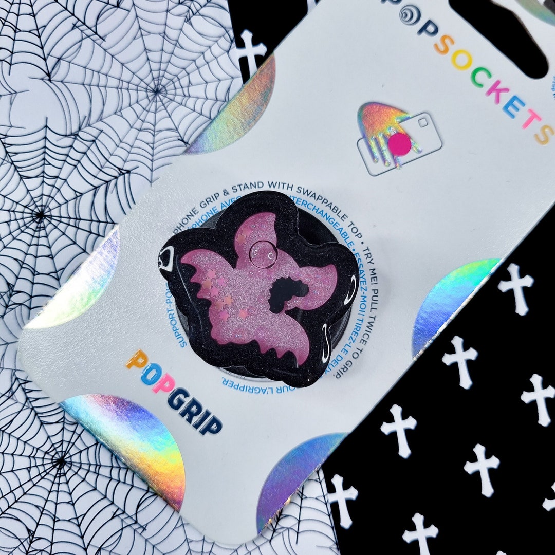Pastel Goth Pink and Black Resin Shaker Popsocket Bat Phone - Etsy