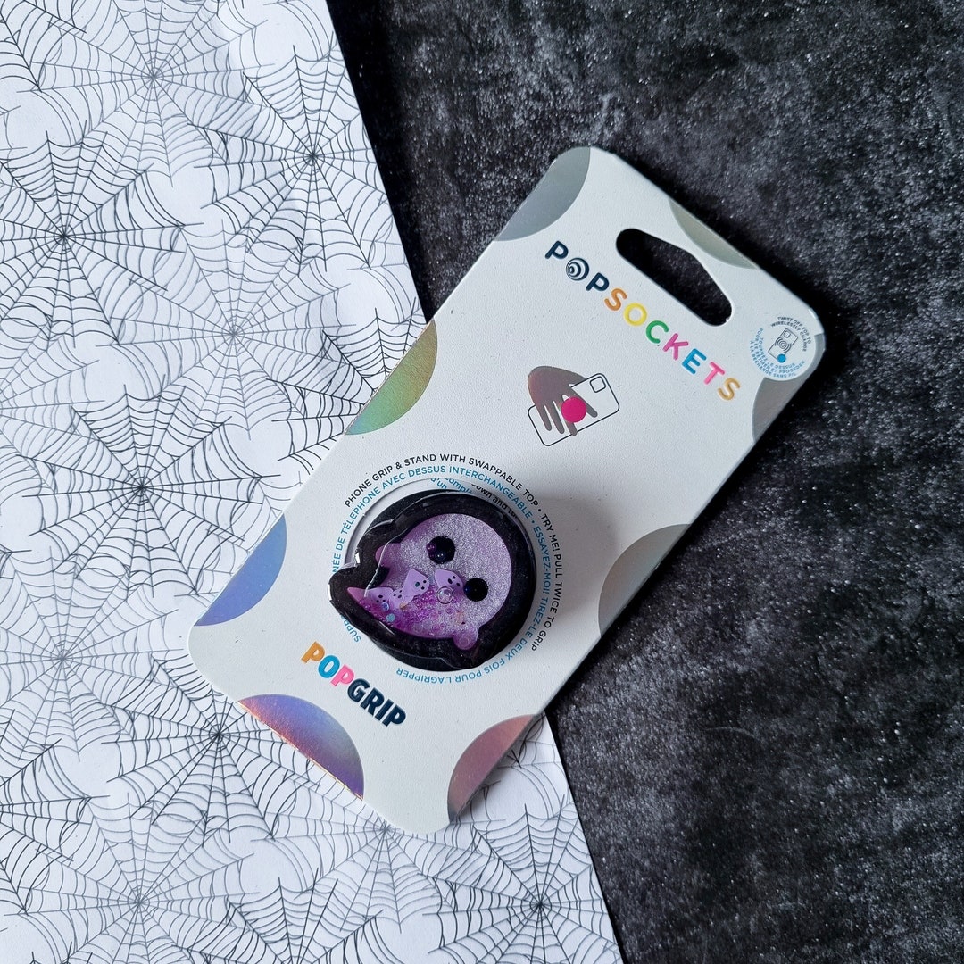 Purple and Black Ghost Shaker Popsocket Phone Holder Phone - Etsy