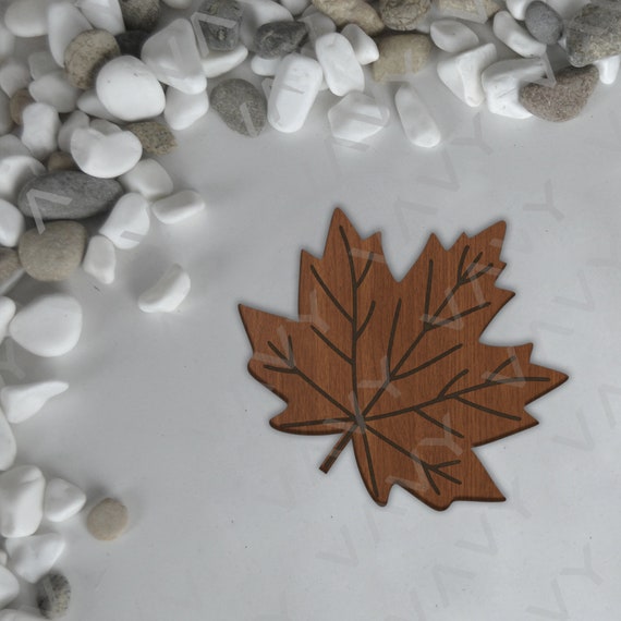 Leaf Coaster Digital File for CNC Glowforge Laser Cut Egrave | Etsy