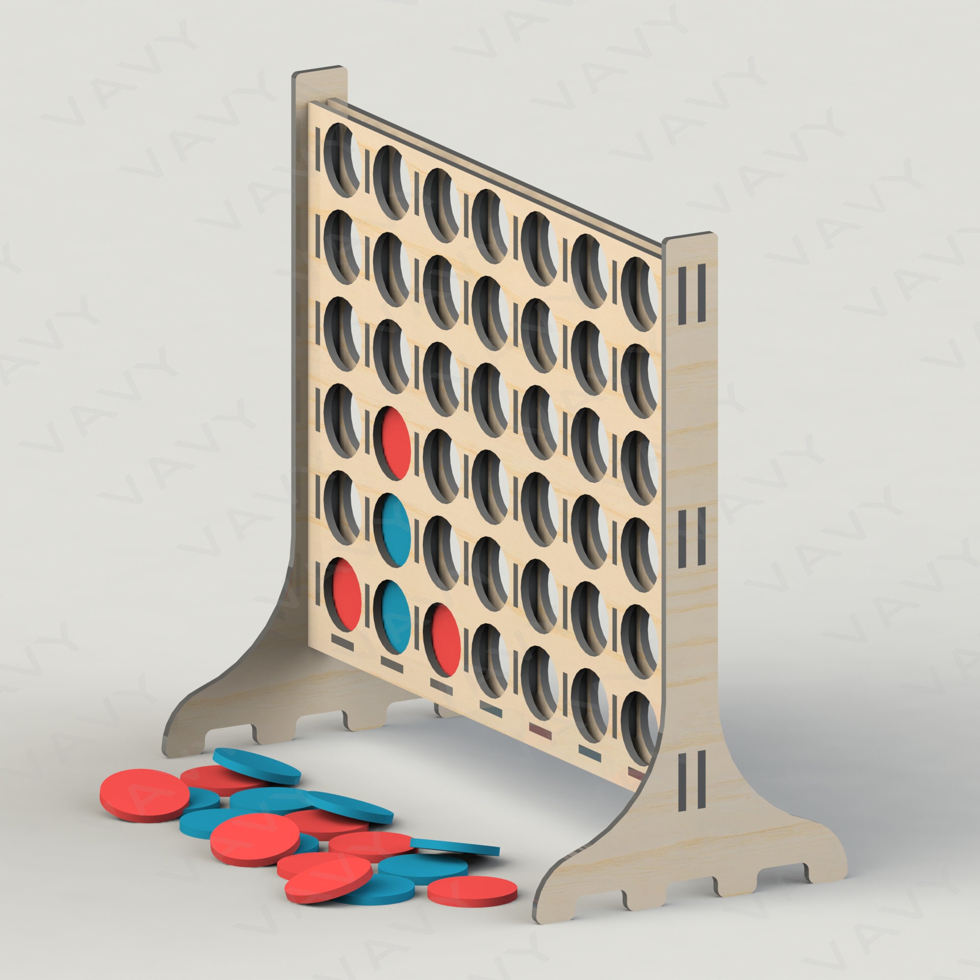 Connect Four Game Digital Files Ready to Use Lasercut | Etsy