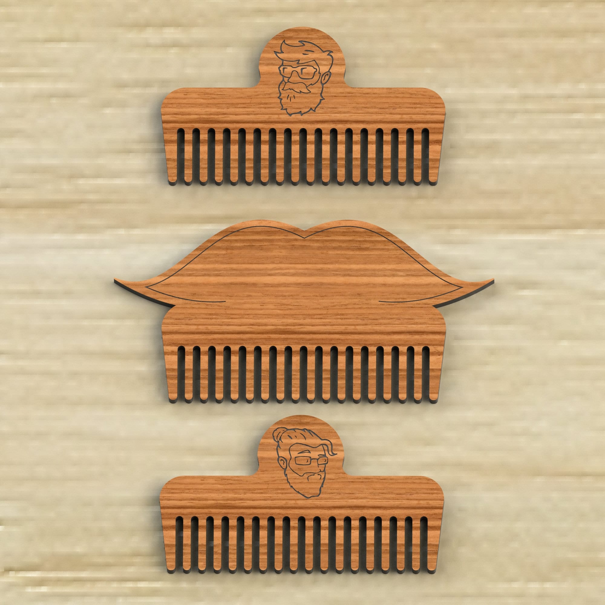 Unique Comb Bundle Digital File for CNC Glowforge Laser Cut - Etsy