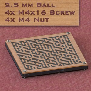 Two Sided Maze Digital File for CNC Glowforge Laser Cut Template, Laser ...