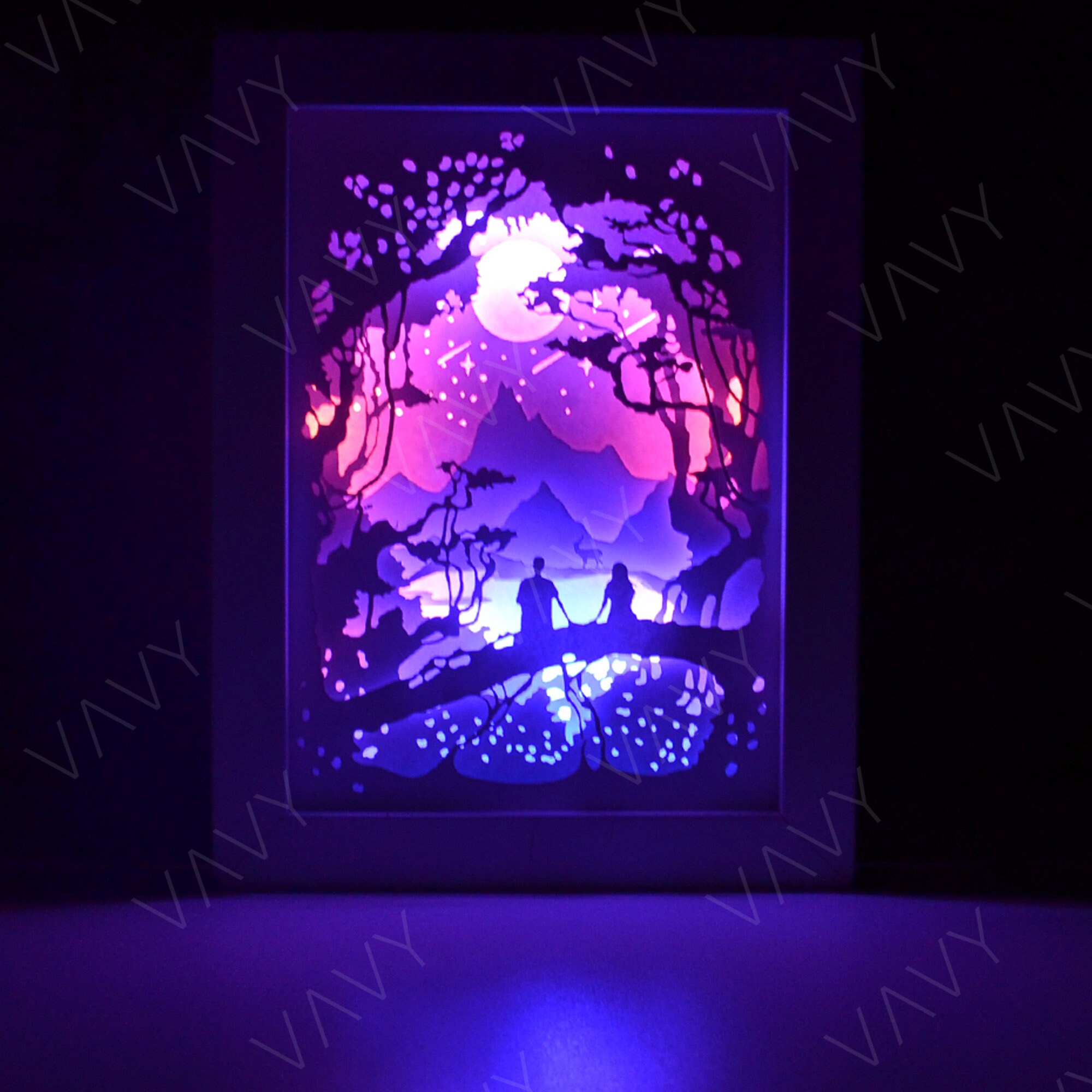 Combo 1 Paper Cut Light Box File Shadow Box Template 3D - Etsy