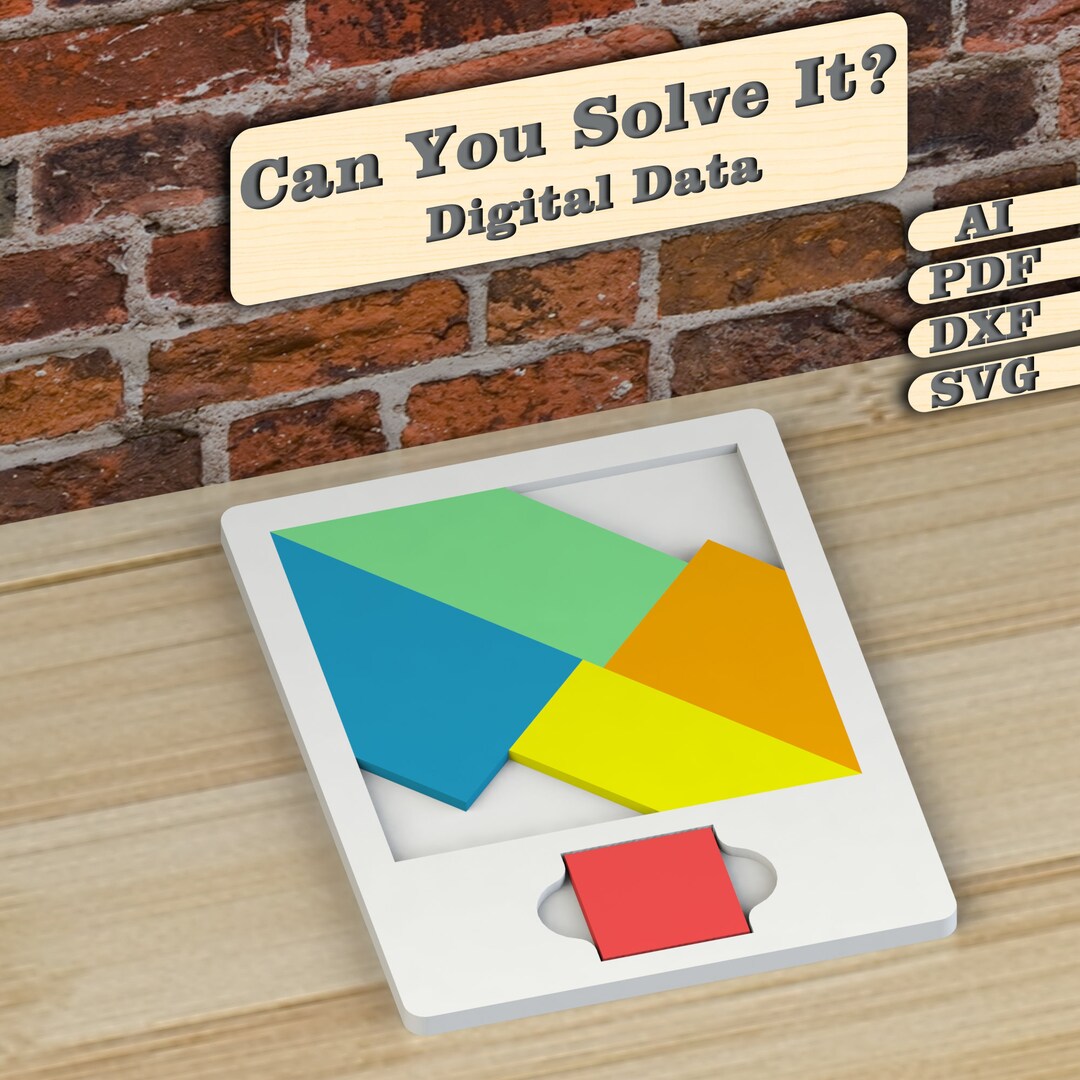 Fit Square2 Puzzle Game Digital File for CNC Glowforge Laser Cut ...