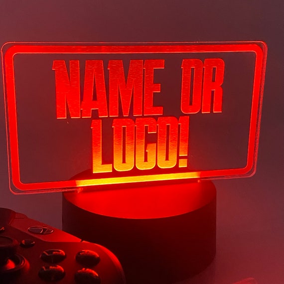 RGB Illuminated Remote Control LED Company Sign Logo Your - Etsy