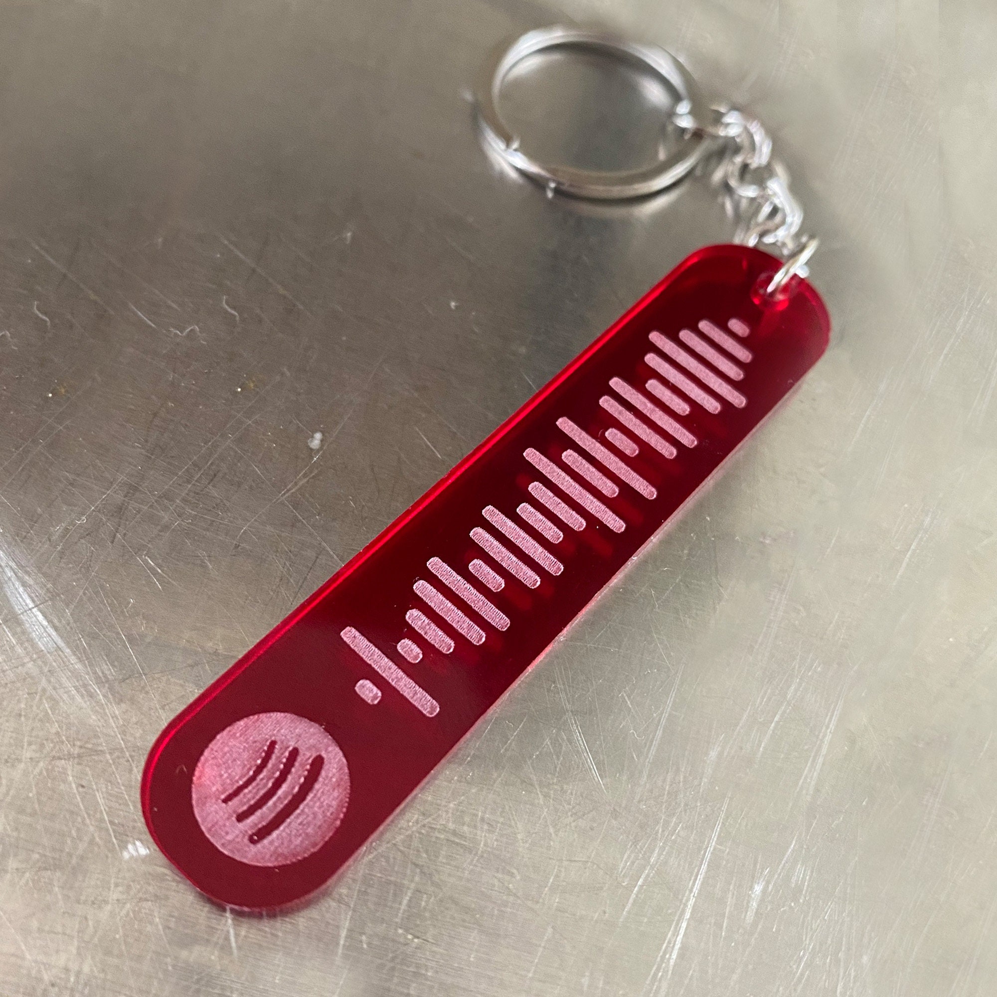 Personalised Song Code Playlist Keychain | Etsy