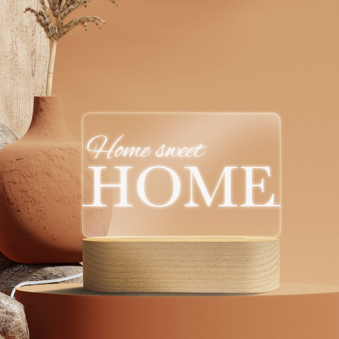 Home Sweet Home Light up Sign Great for House Warming New Home Buyers ...