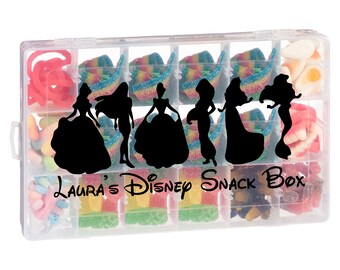 Personalised Snack Box Vinyl Sticker Decal - Etsy
