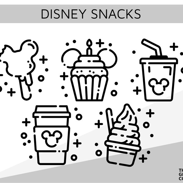 Mickey Snacks Svg - Etsy