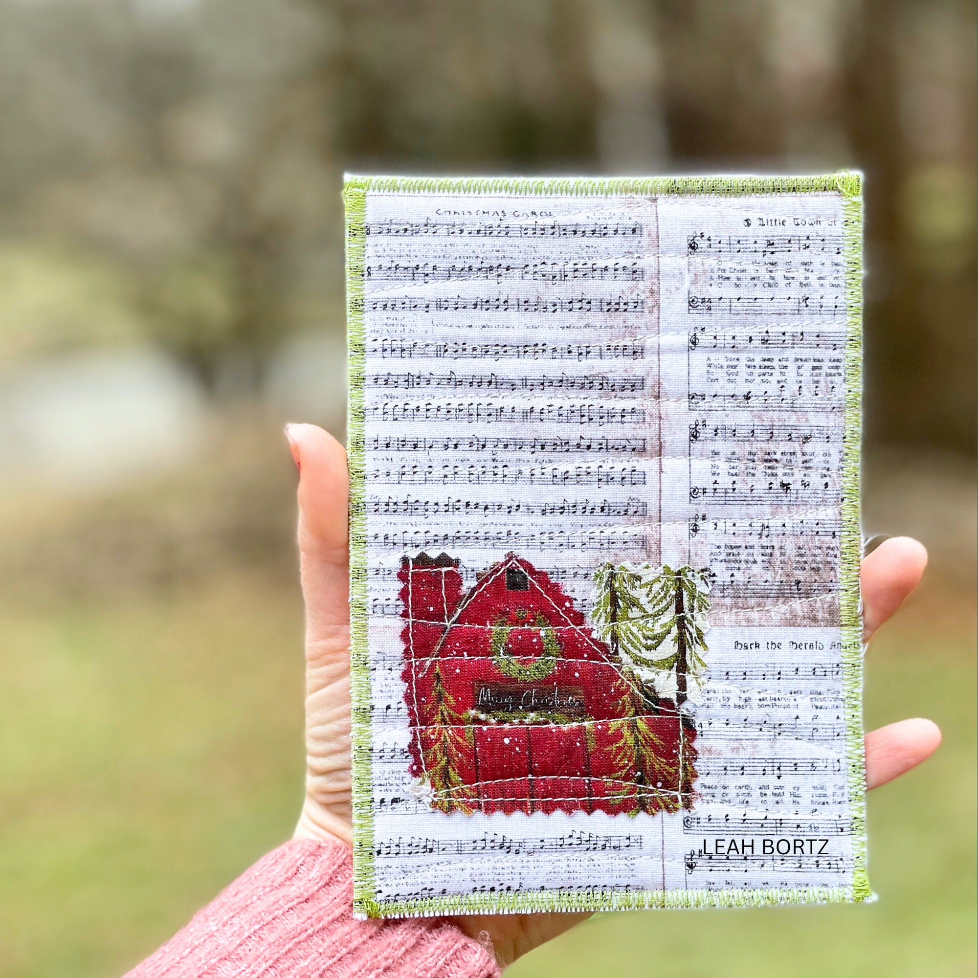 Quilted Postcard Digital Pattern Three Styles for Christmas, Holidays ...