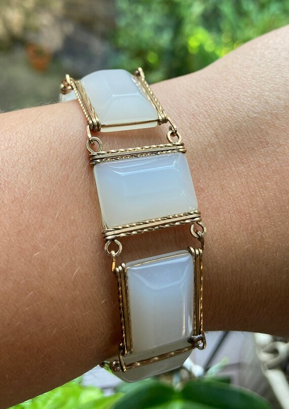 1990s AKII Milky White Pearls & Silver Tone Love Knot… - Gem