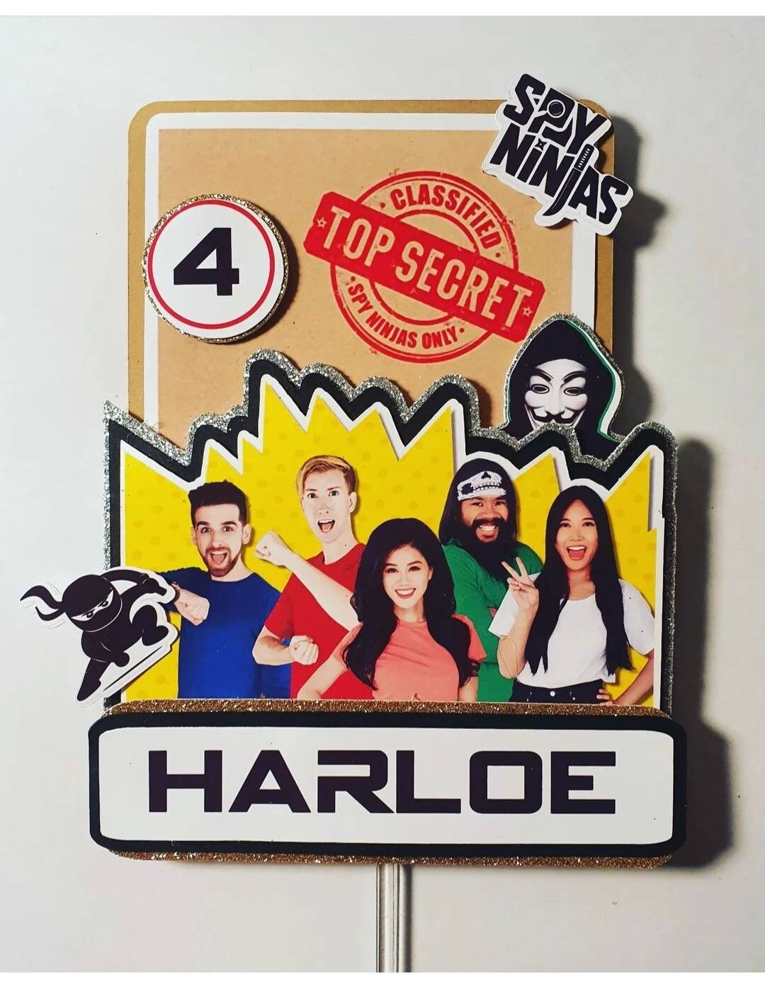 Spy Ninjas Cake Topper - Etsy Australia