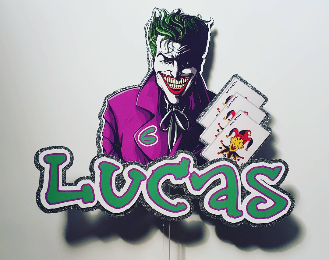 Joker Cake Topper - Etsy