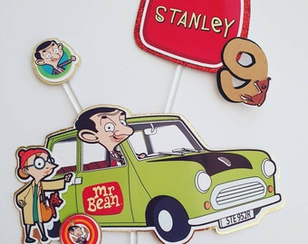 Mr Bean Themed Cake Topper Set Birthday / Personalised / Custom ...