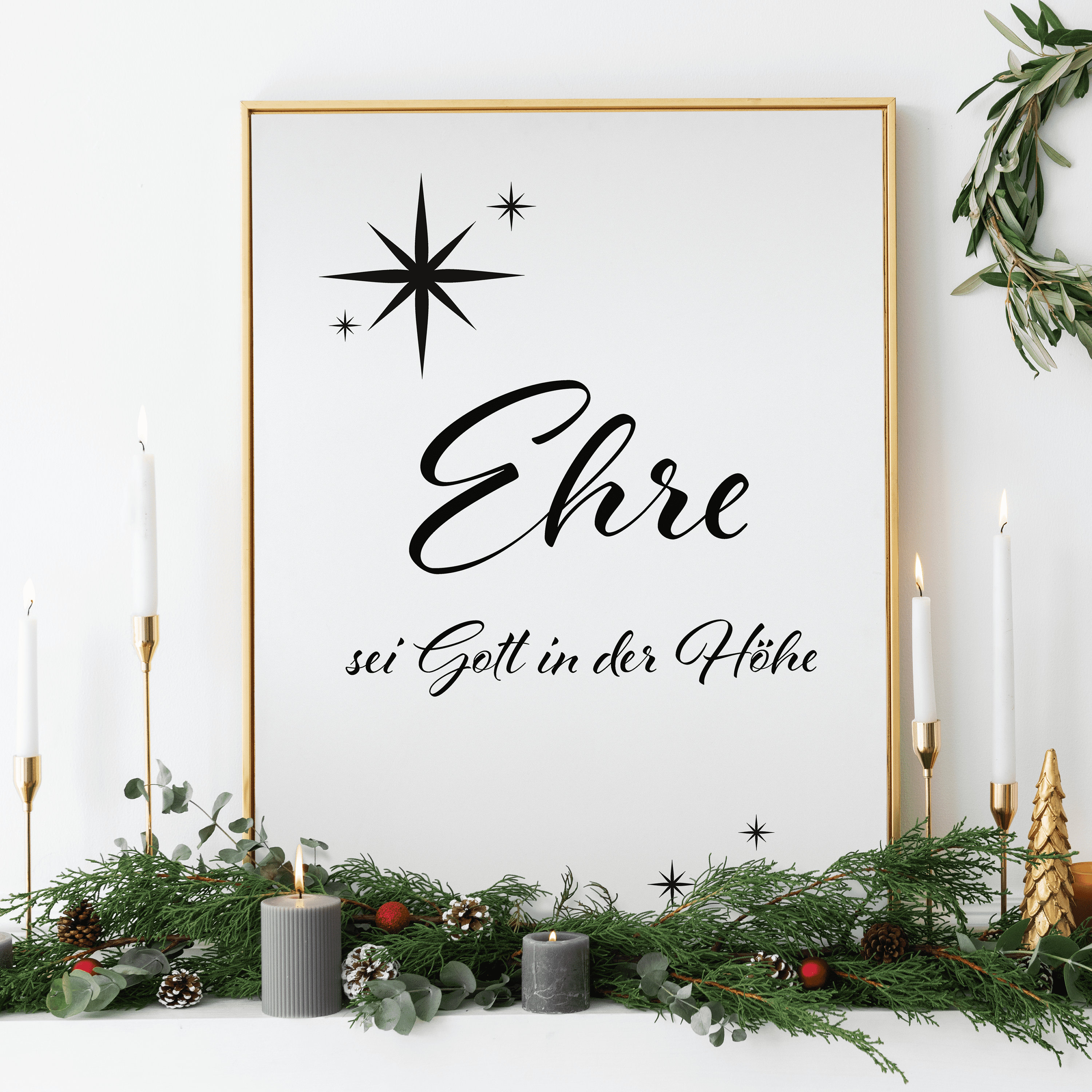 Glory Be to God - Bible Verse to Print - Christian Poster - Christian ...
