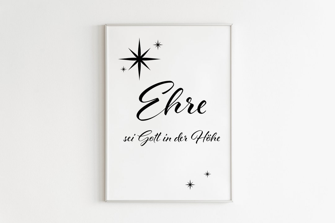 Glory Be to God - Bible Verse to Print - Christian Poster - Christian ...
