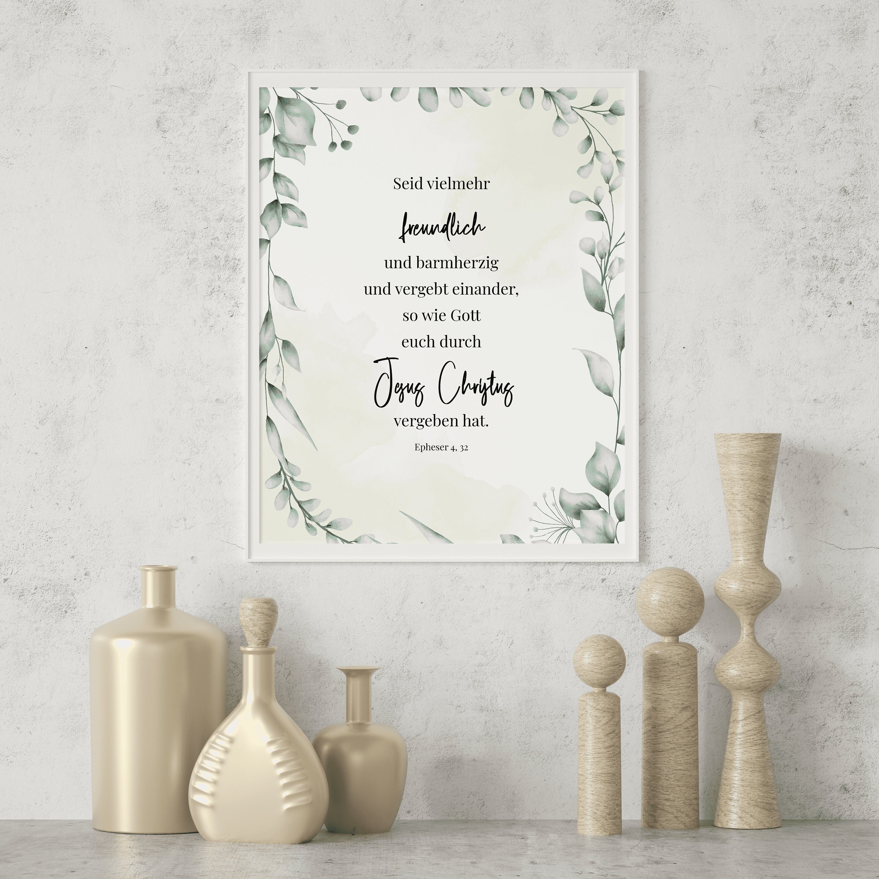 Ephesians 4:32 Bible Verse to Print Christian Poster Christian Decor ...