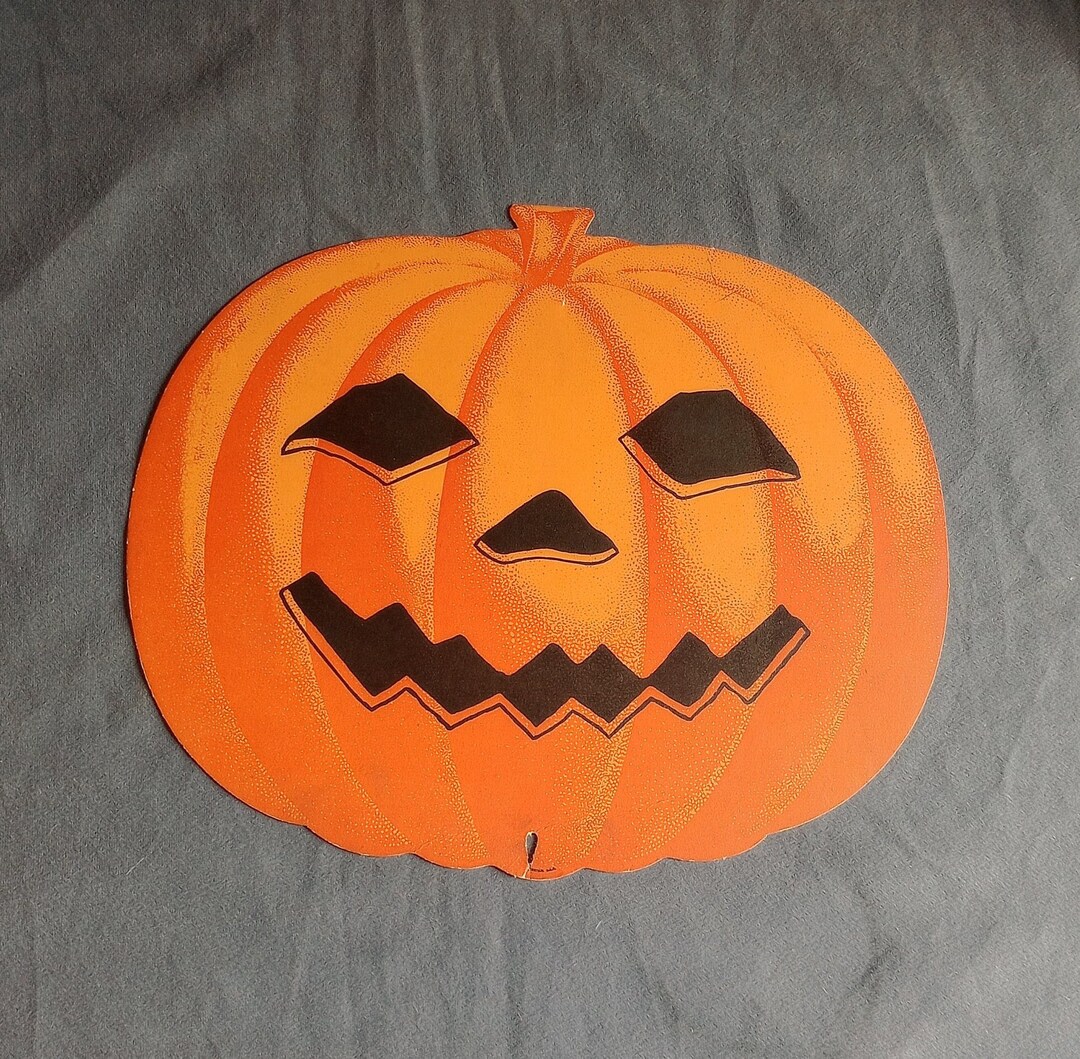 HTF Vintage Antique Halloween Diecut Decoration, Dennison 1920s JOL ...