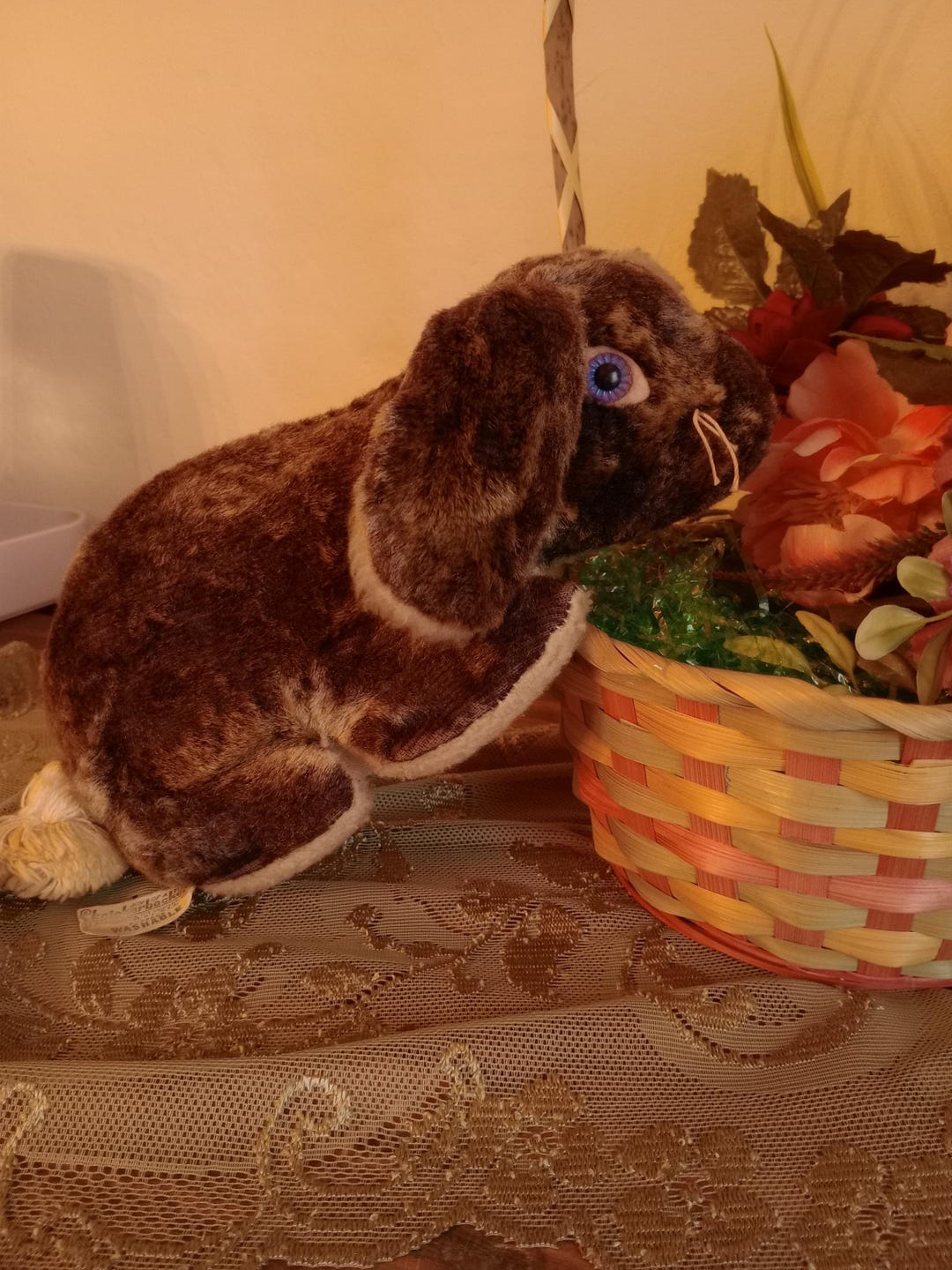 Vintage 11" Stuffed Knickerbocker Easter Bunny Plush Toy of Distinction ...