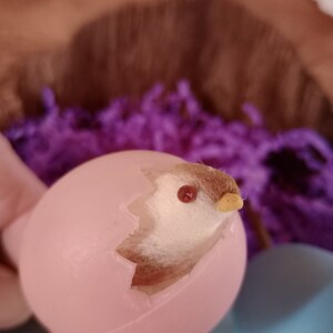 HTF Pair of Vintage Plastic Easter Egg Picks With Spun Cotton Hatchling ...