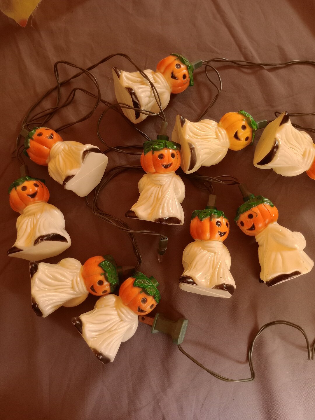 Vintage Halloween Figural Plastic String Lights 10ft WORKING - Etsy