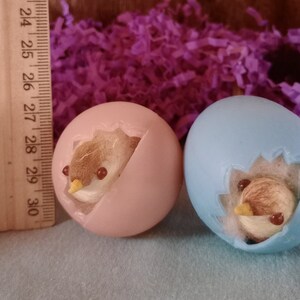 HTF Pair of Vintage Plastic Easter Egg Picks With Spun Cotton Hatchling ...