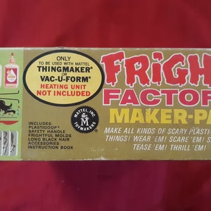 Vintage Fright Factory Maker-pak Mattel Inc Toy 1967 | Etsy