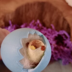 HTF Pair of Vintage Plastic Easter Egg Picks With Spun Cotton Hatchling ...