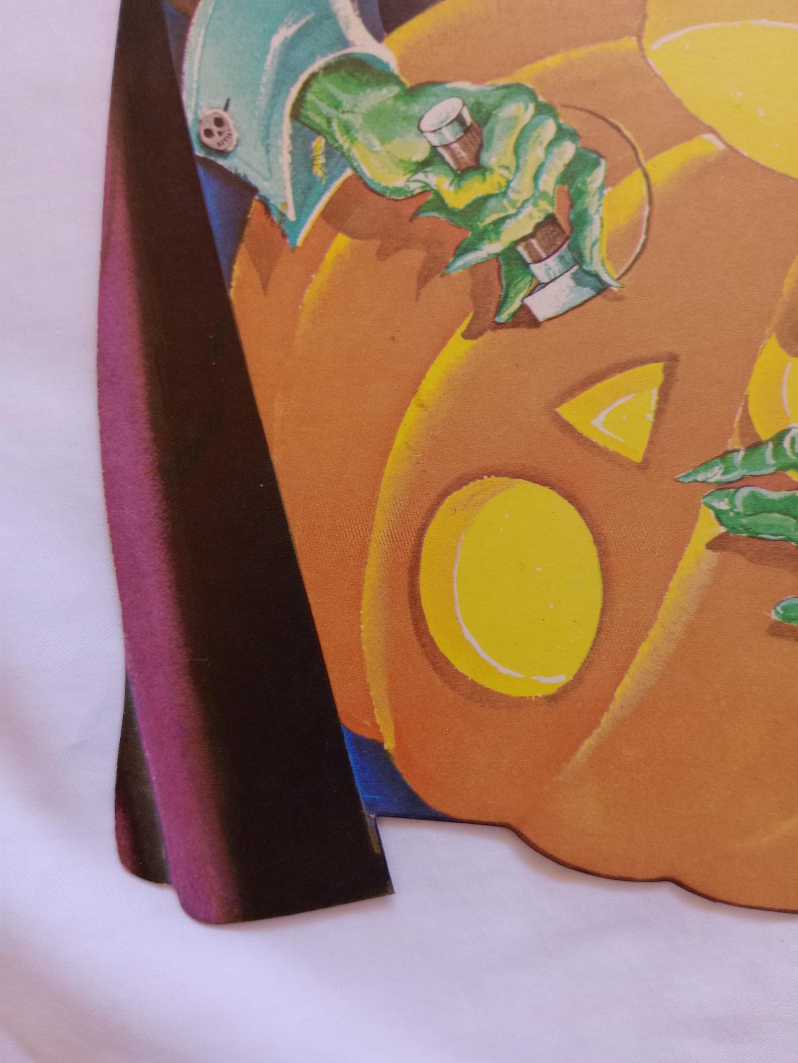 Vintage Halloween Dennison Diecut, Witch Carving Jack O' Lantern, 11 ...