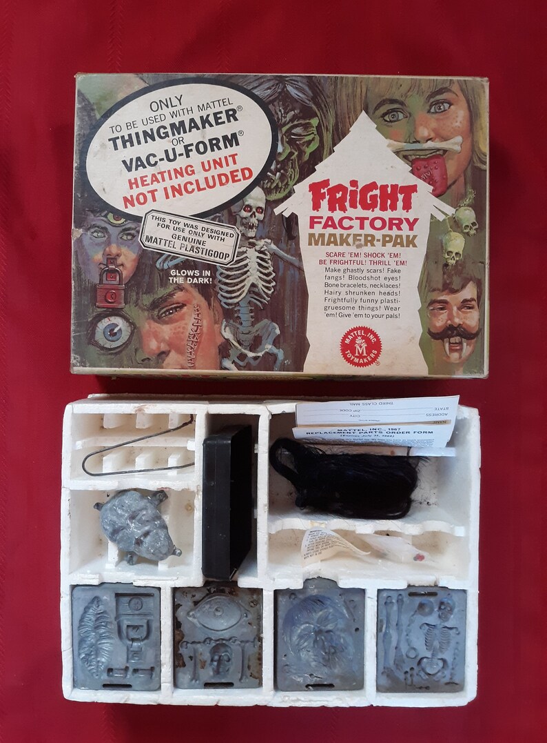 Vintage Fright Factory Maker-pak Mattel Inc Toy 1967 - Etsy