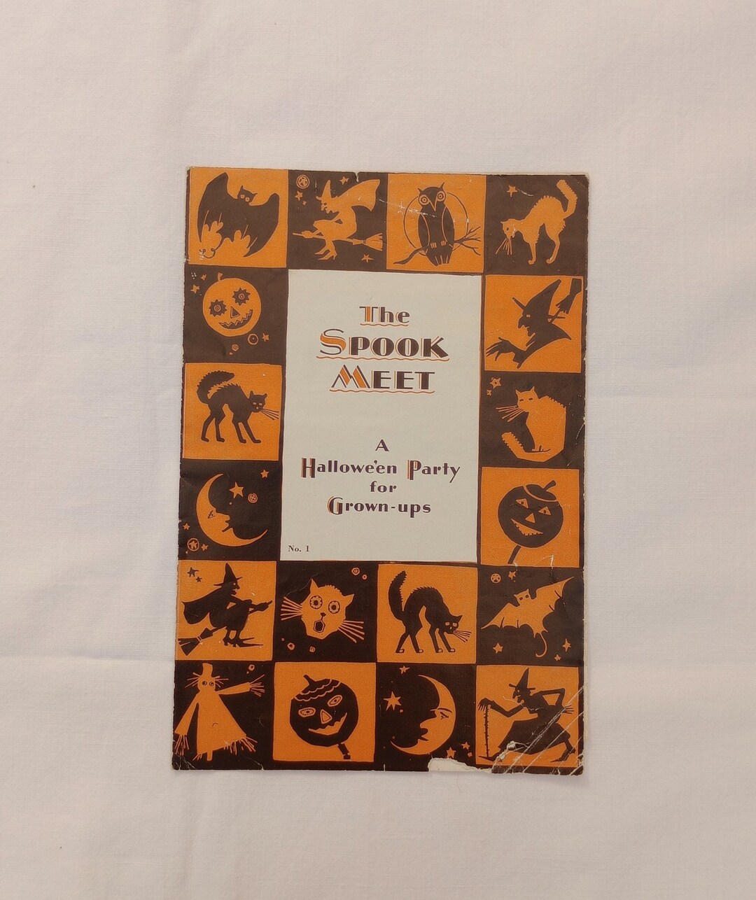 RARE Vintage Dennison Halloween "the Spook Meet" Bogie Book Party ...