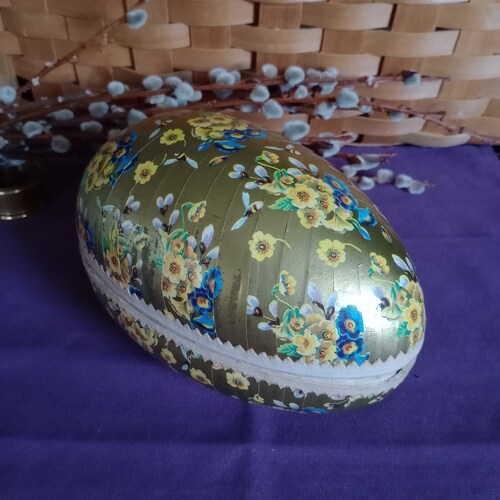 Vintage Style Paper Mache Panoramic Easter Egg - Etsy