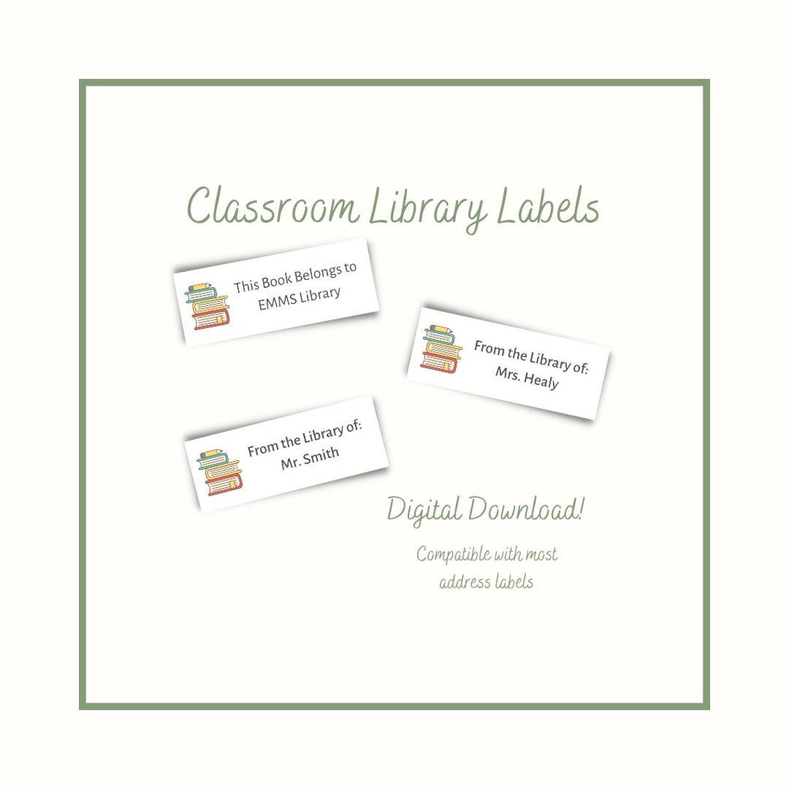 Classroom Library Labels - Etsy