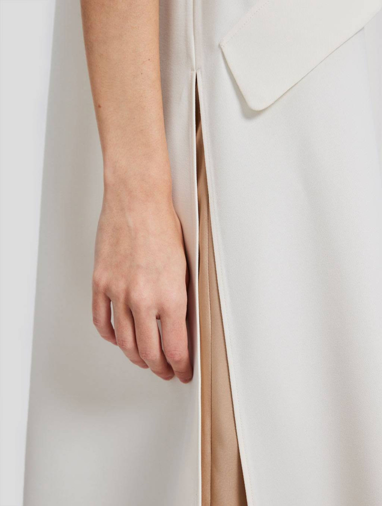 White Sleeveless Long-line Waistcoat - Etsy