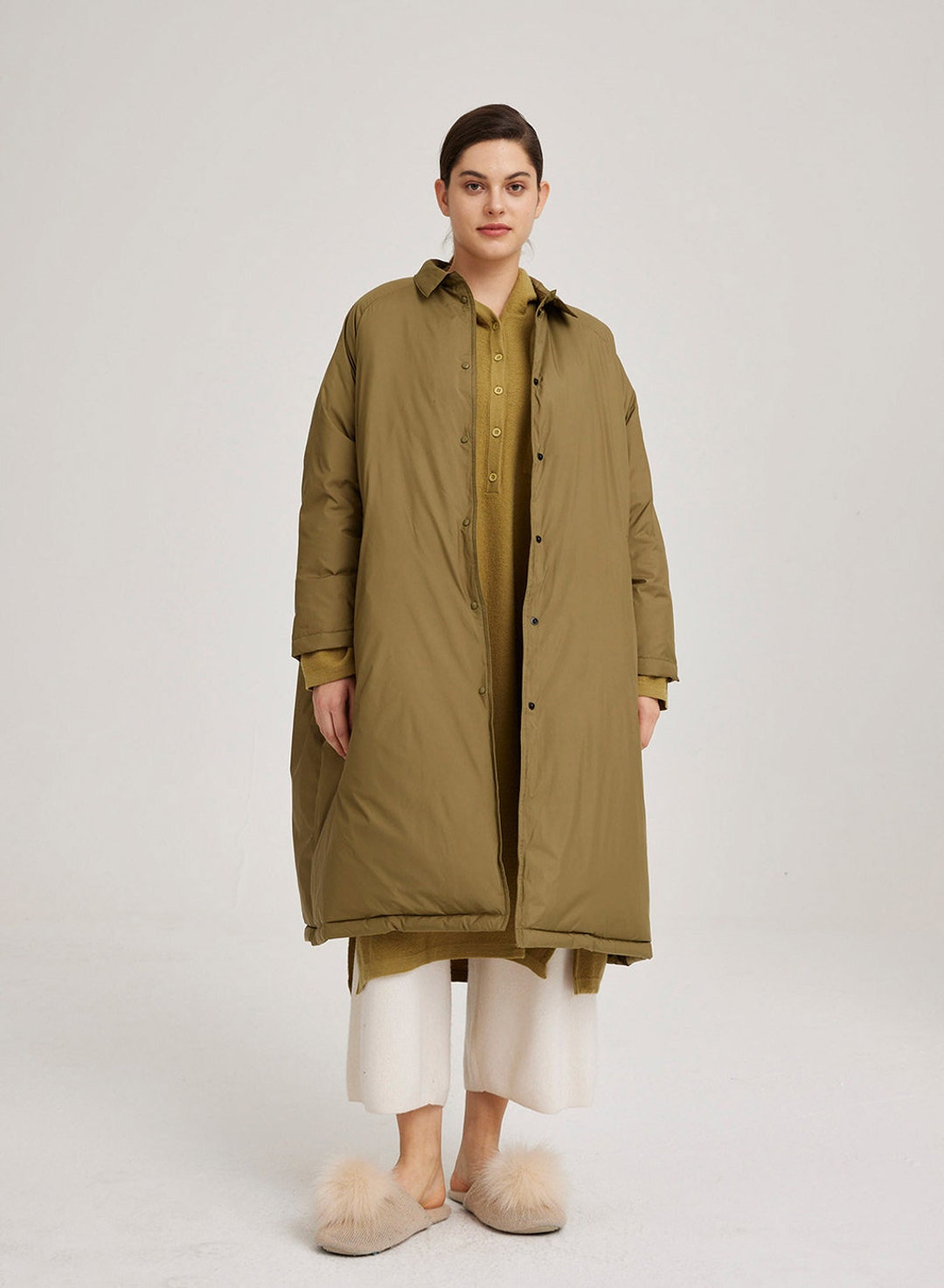 90% Down Ultra-light Puff Jacket/ Women's Oversized Warm - Etsy