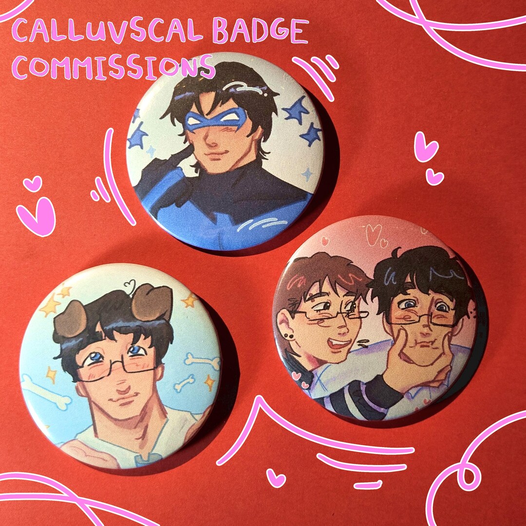 Custom Pin Badge Art Commissions // Fanart, Oc's, Ships - Etsy
