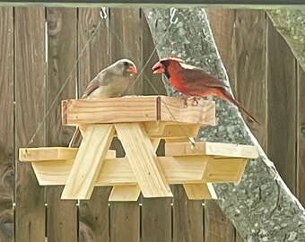Bird Picnic Table - Etsy