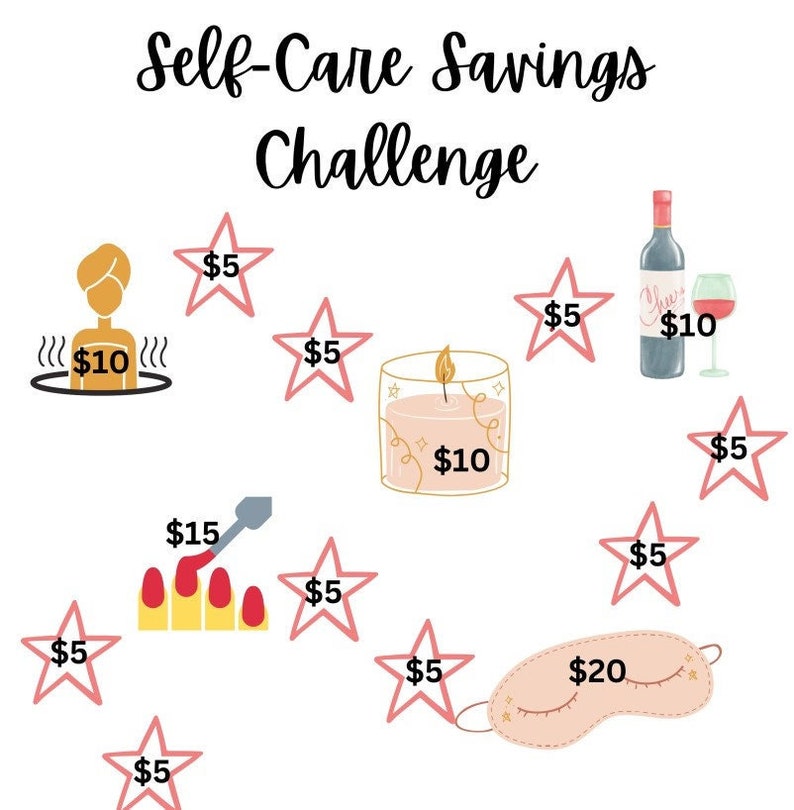 Self-care Savings Challenge - Etsy