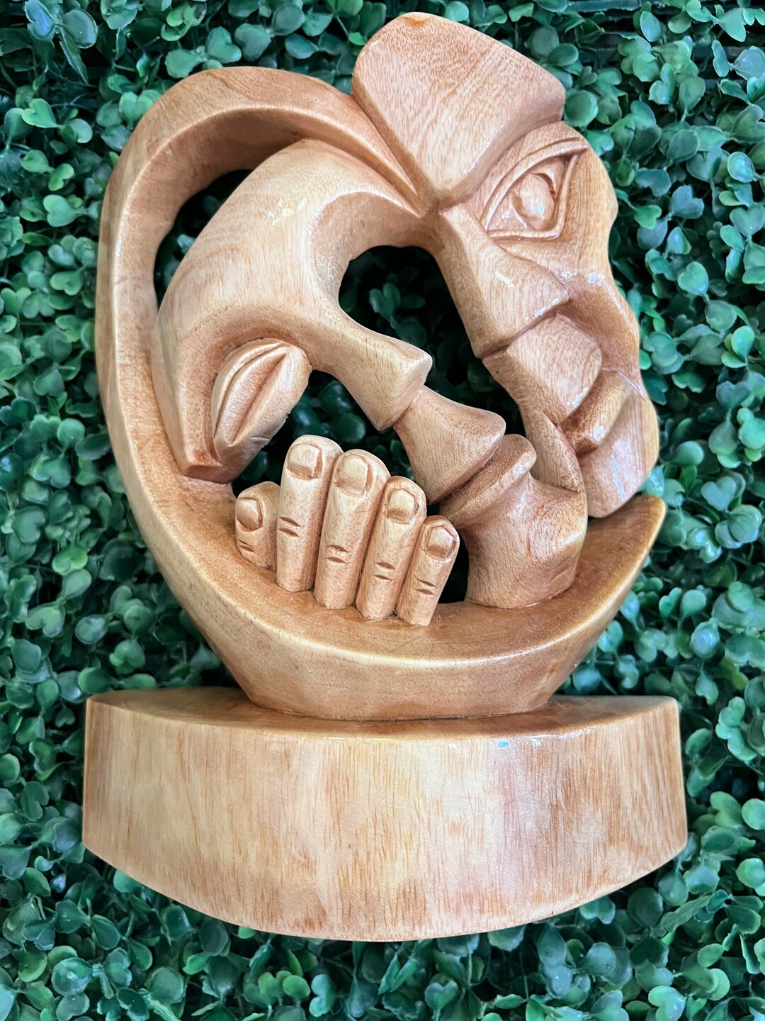 Abstract Cedar Sleeping Person Desk Art Sculpture - Etsy