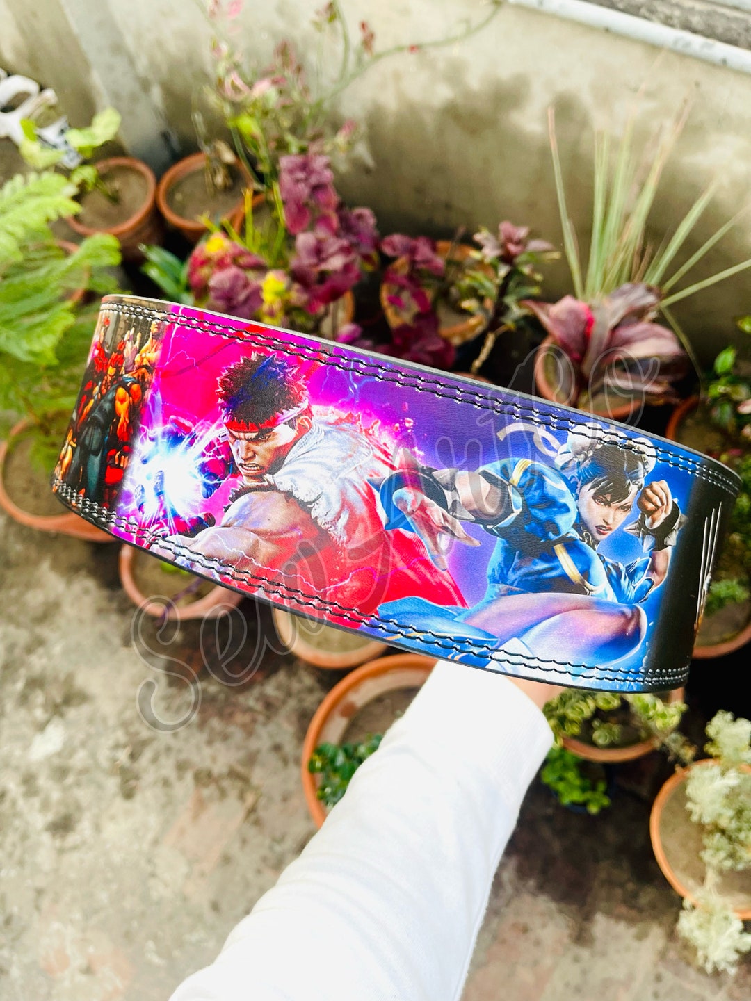 Anime Powerlifting Belt: Nubuck Leather, 4" Wide, 10mm Thick - Etsy