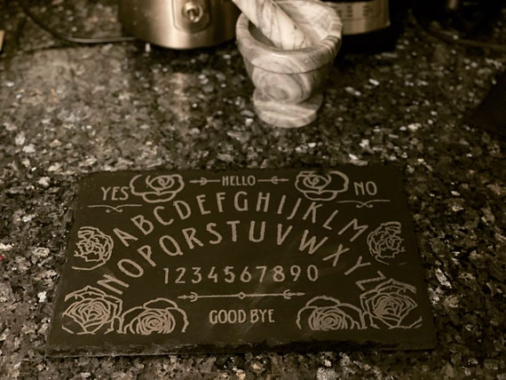 Rose Ouija Board Etched Slate Cheese Charcuterie Board - Etsy