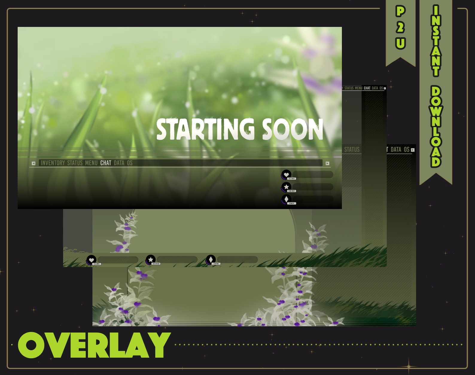 Grounded Grass Overlay | Grounded Inspired Overlay | Streaming Overlay ...