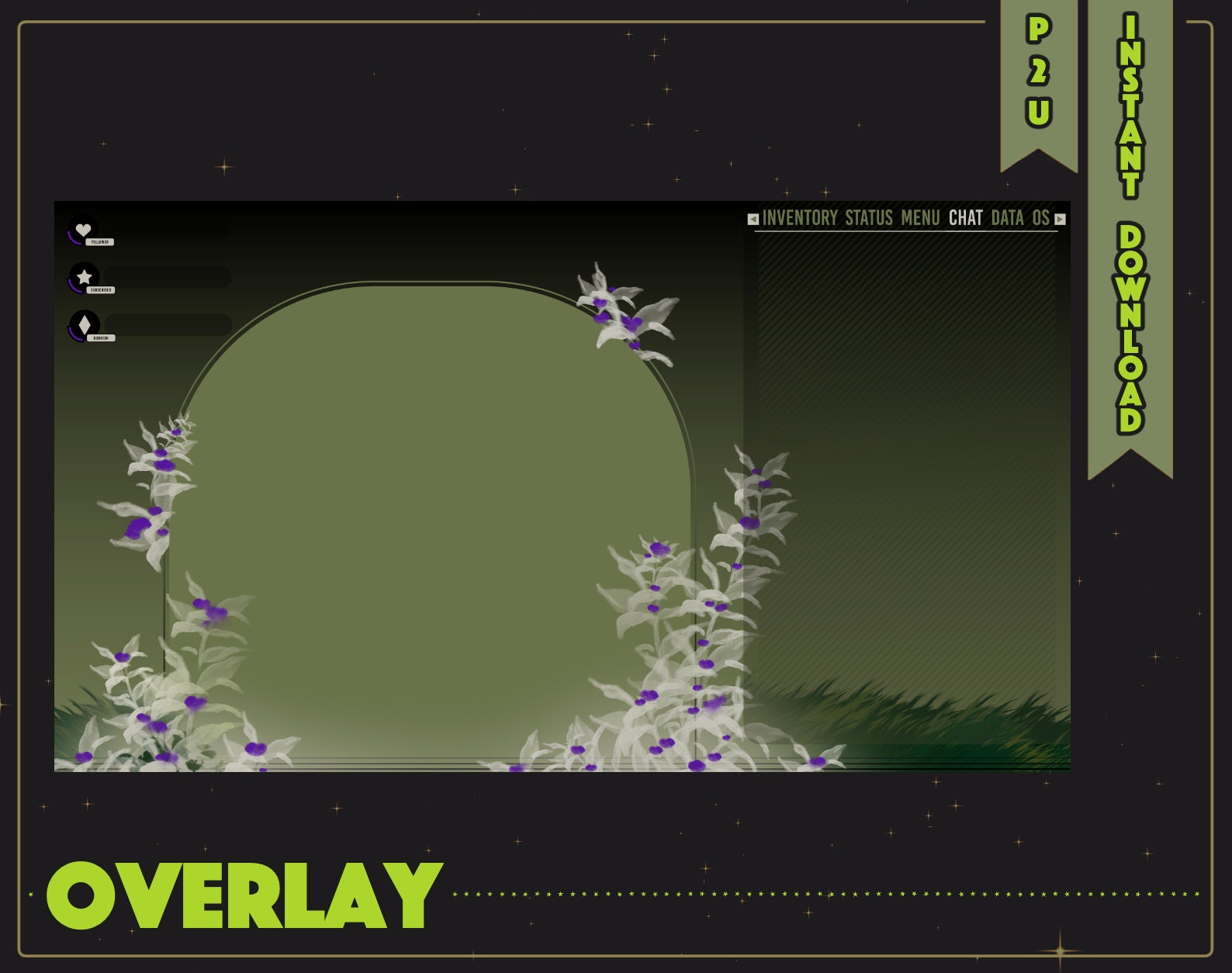 Grounded Grass Overlay | Grounded Inspired Overlay | Streaming Overlay ...