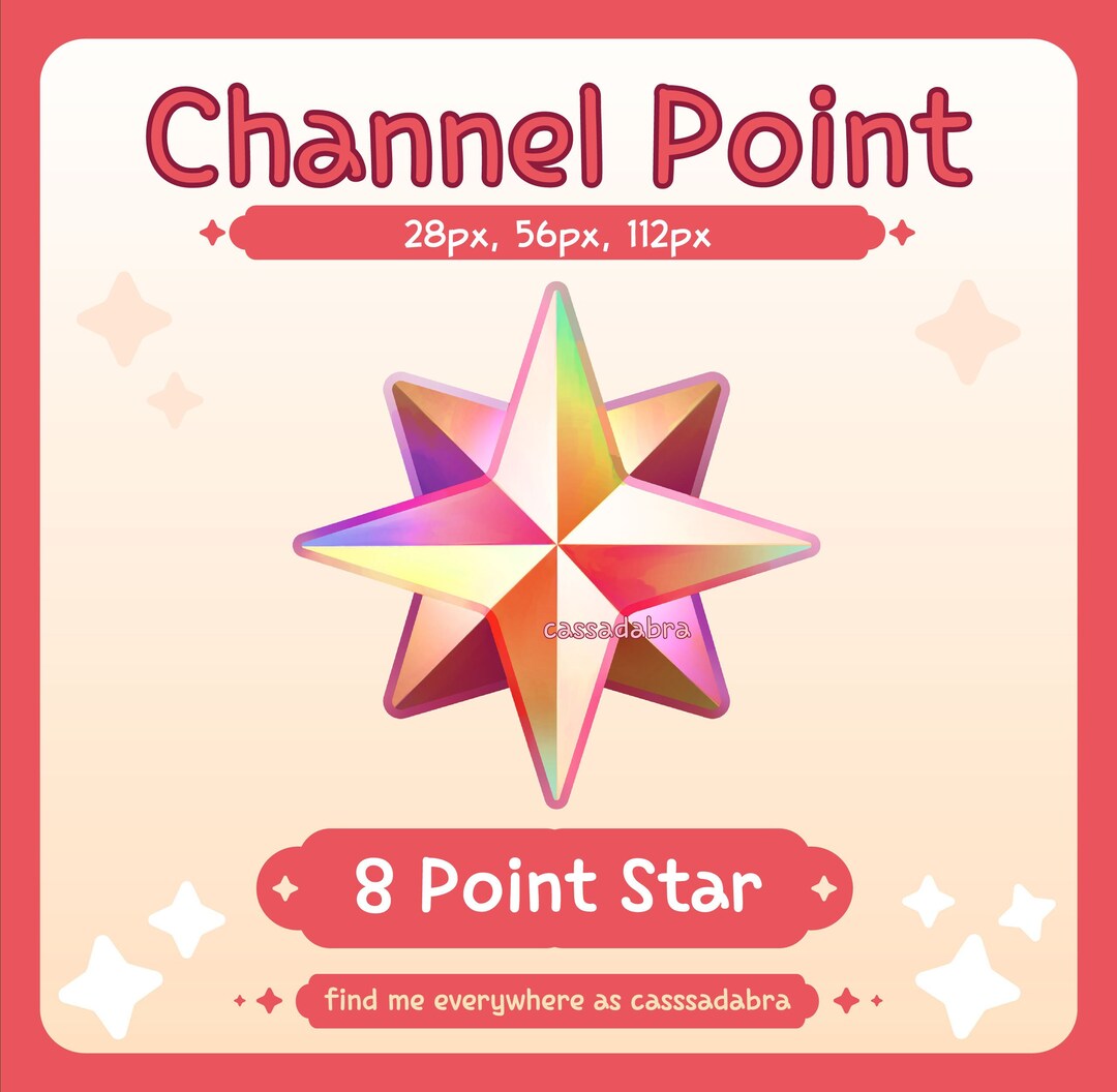 Star Channel Points Icon for Twitch | Twitch Channel Points Redeem ...