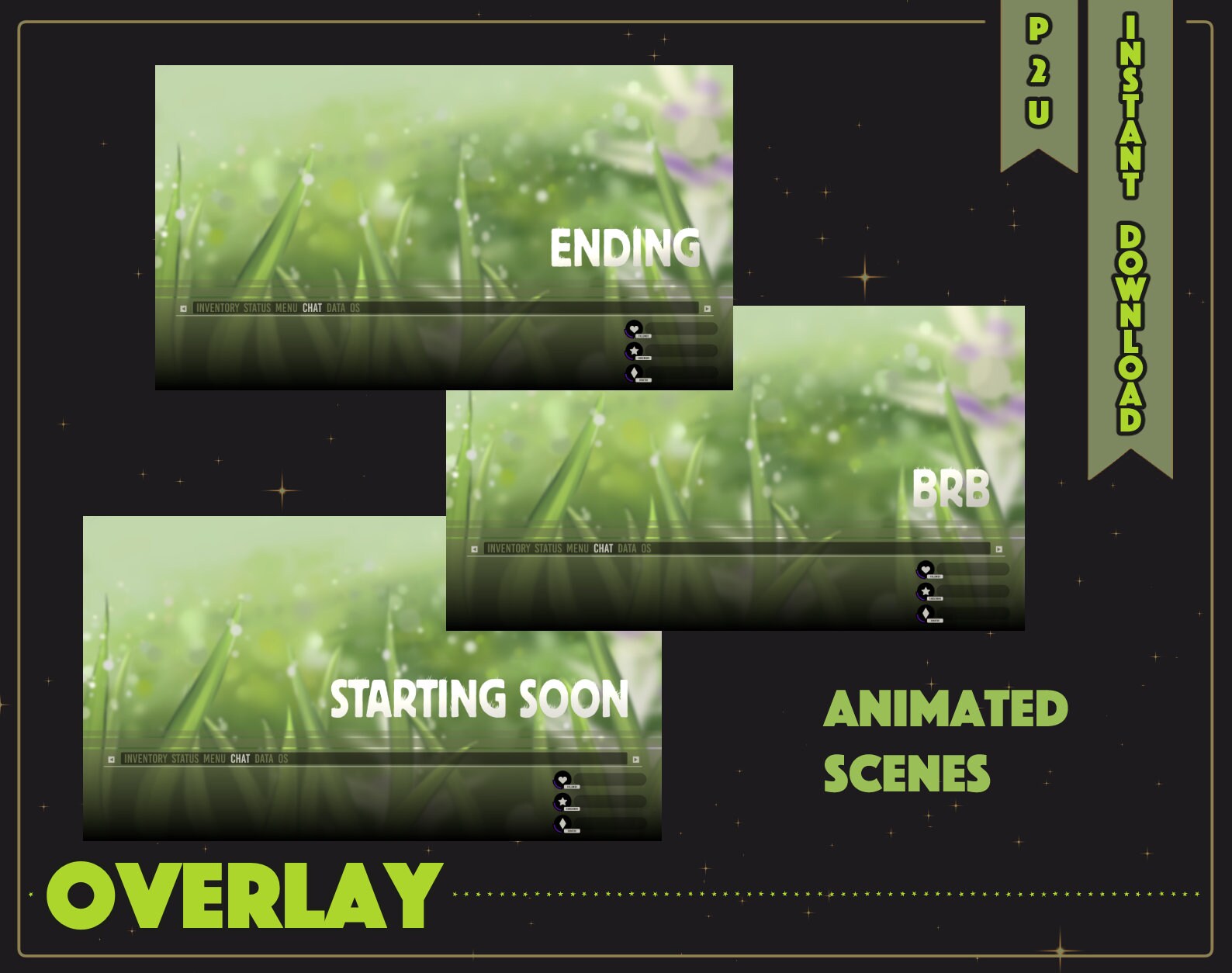 Grounded Grass Overlay | Grounded Inspired Overlay | Streaming Overlay ...