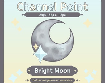 Dark Moon Channel Points Icon for Twitch Twitch Channel Points Redeem ...