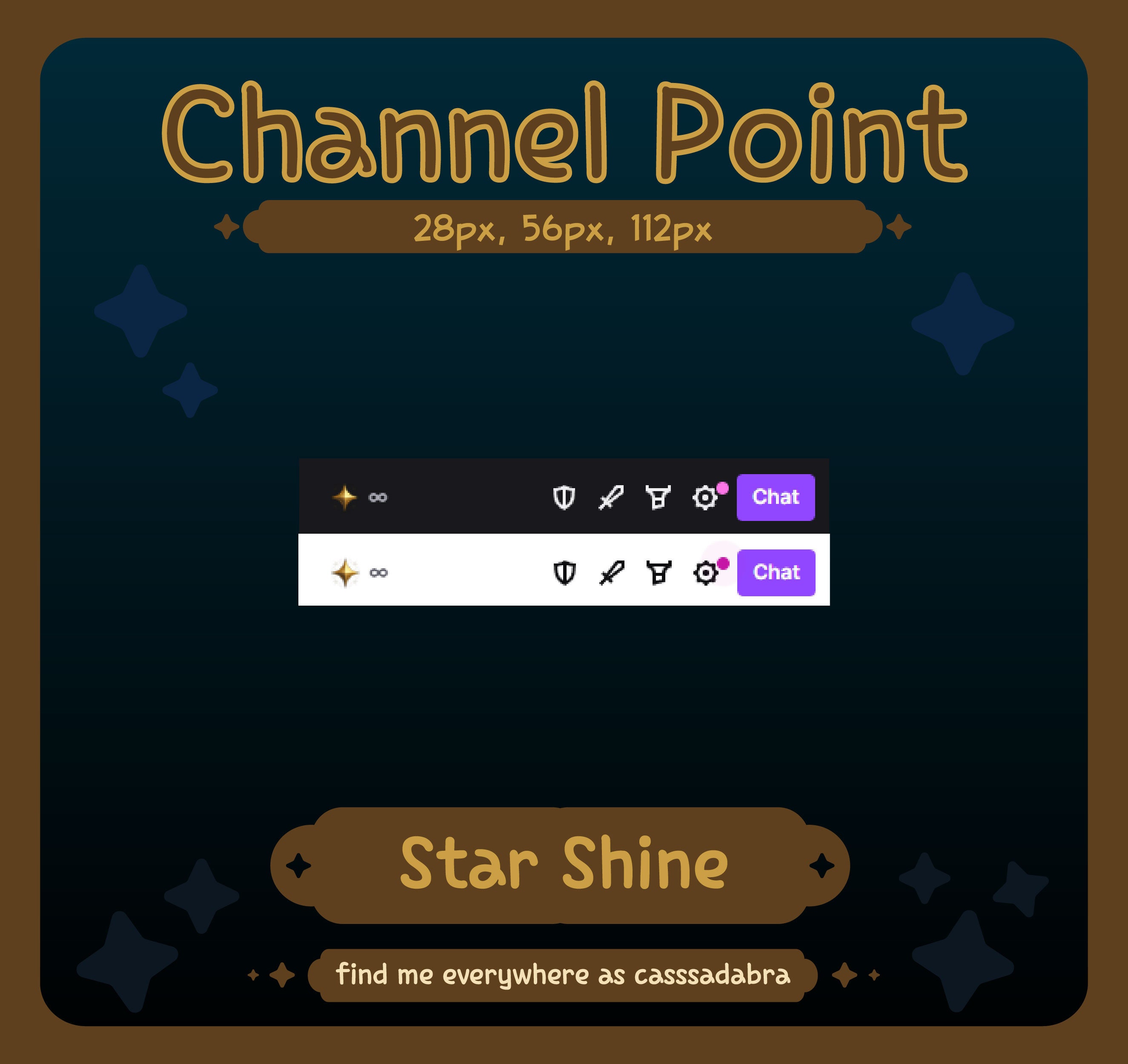 Golden Star Shine Channel Points Icon for Twitch | Twitch Channel ...