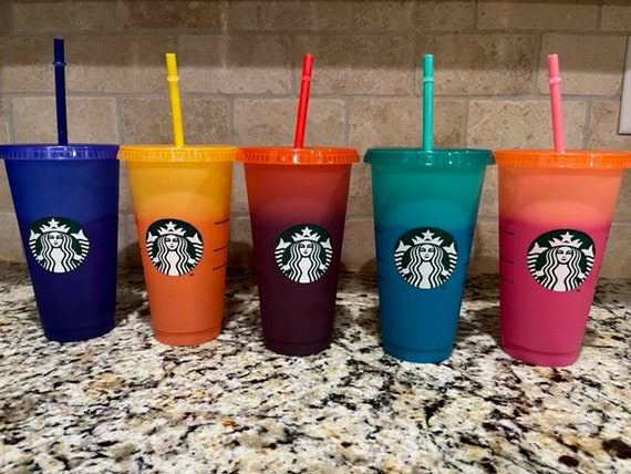Starbucks Color Changing Cold Cup 24oz / Cold Cup/starbucks - Etsy