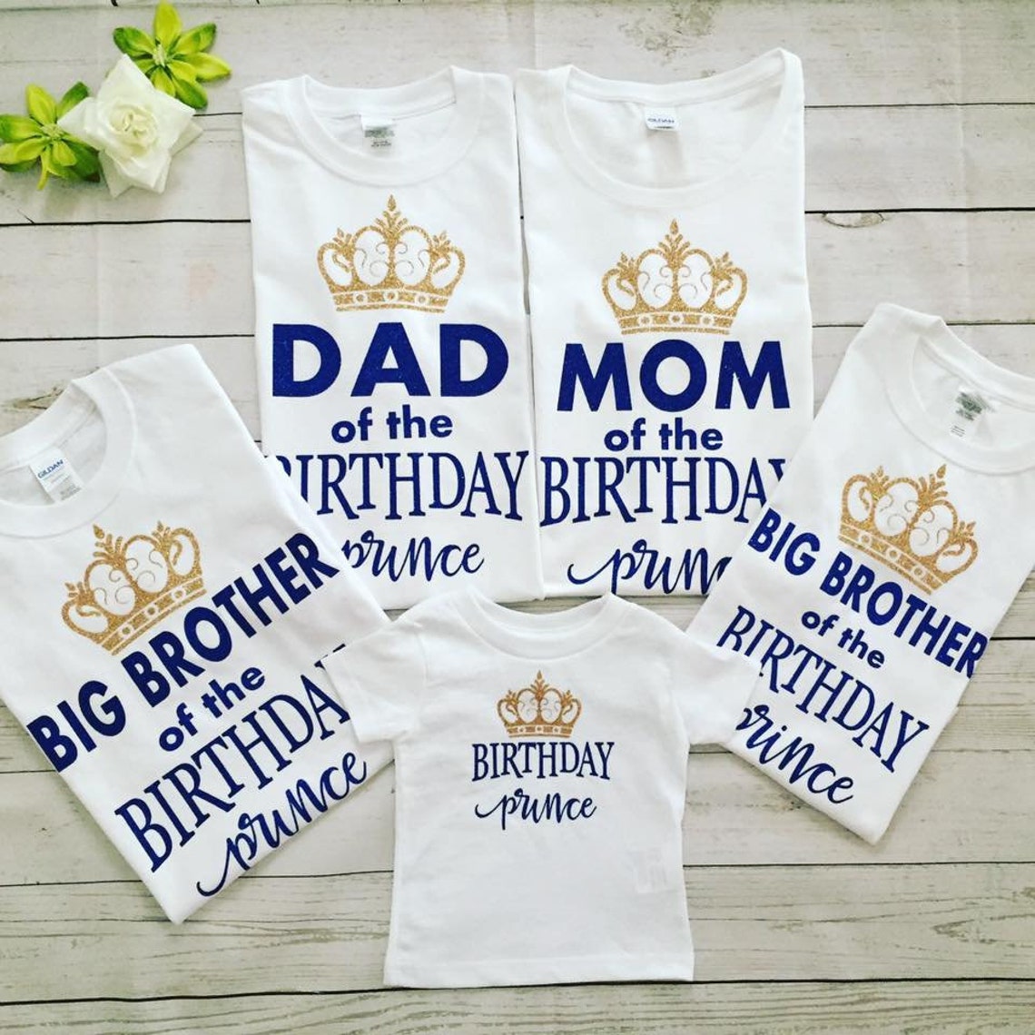 Prince/boy Baby Shower T-shirts/ Prince Family Matching - Etsy